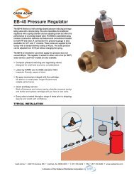 EB-86U Pressure Regulators - Cash Acme
