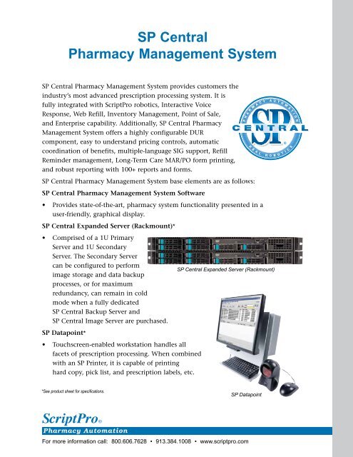 SP Central Pharmacy Management System - ScriptPro