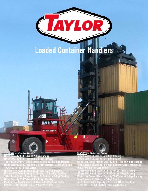 THDC Brochure - Taylor Machine Works