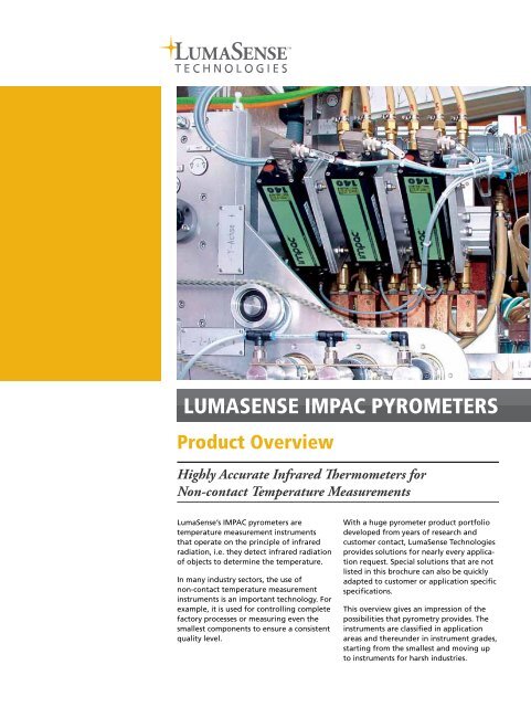 lUMAsENsE IMPAC PyrOMEtErs