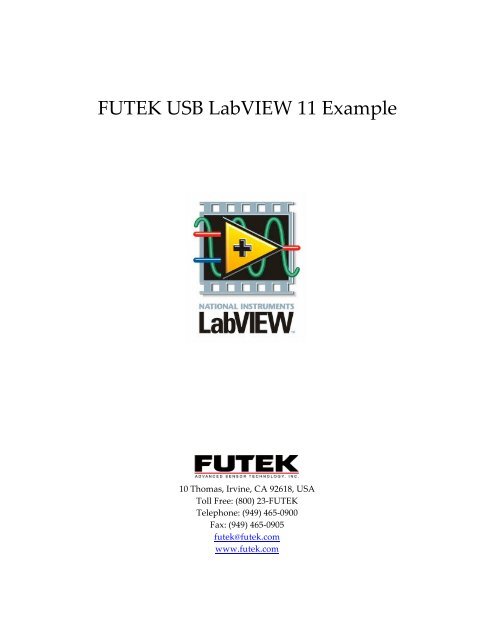 FUTEK USB LabVIEW 11 Example