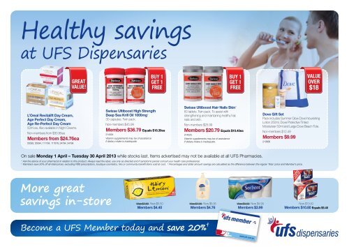 April Catalogue - UFS Pharmacies