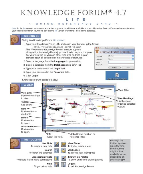 Printable quick reference card