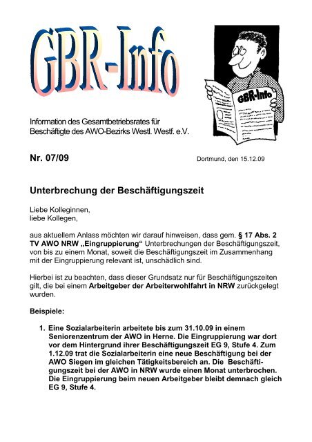 GBR info - AWO Gesamtbetriebsrat