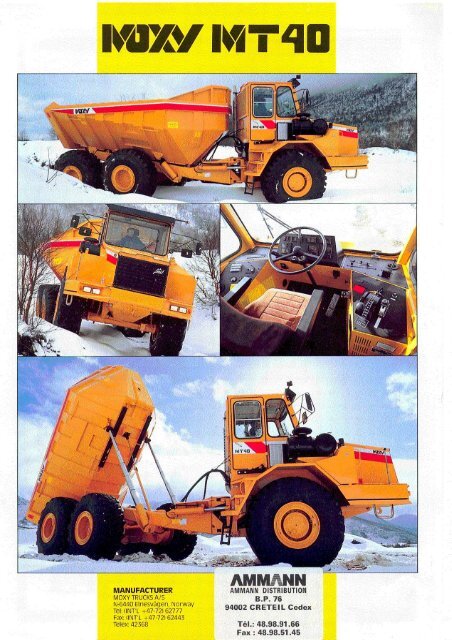 Moxy MT 40 Dumper - Unusuallocomotion.com
