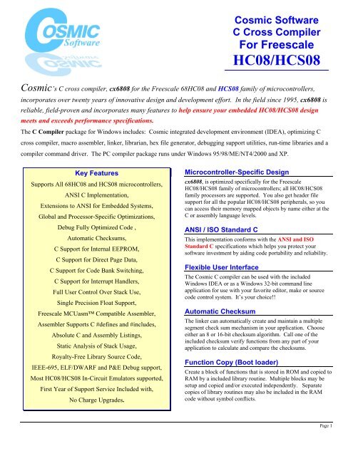 HC08/HCS08 - Phaedsys