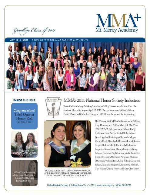 Goodbye Class of 2011 - Mount Mercy Academy