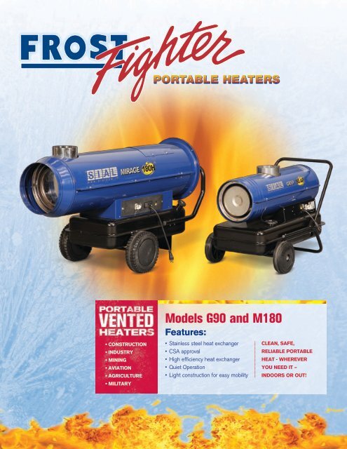 Models G90 and M180 - Frost-Fighter Web Services