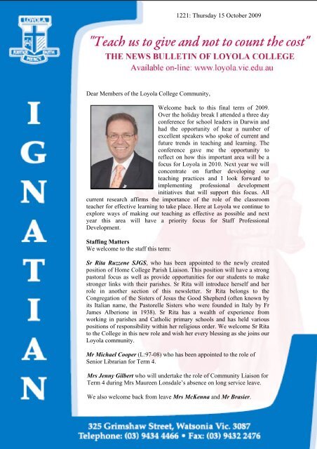 Staffing Matters - Loyola College