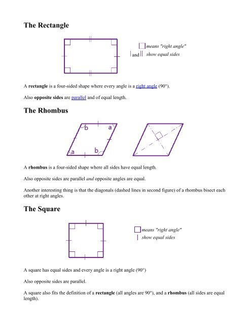 The Rectangle The Rhombus The Square - Boston Debate League