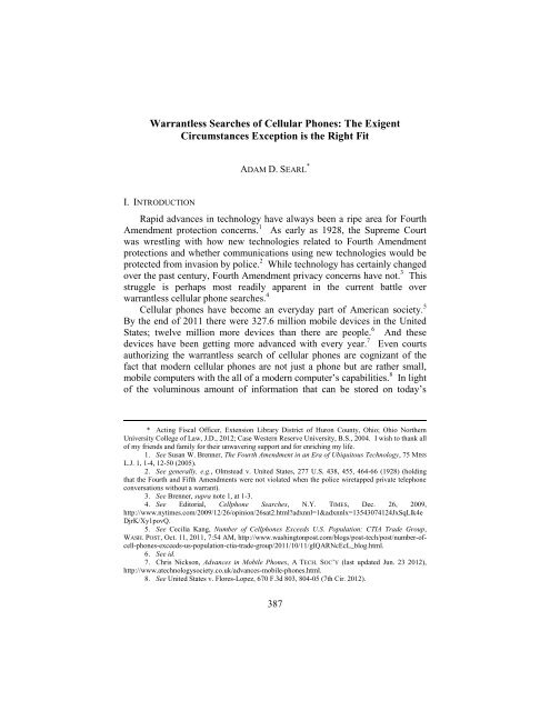 Exigent Circumstances Exception