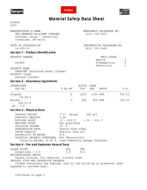 MSDS - Qualichem Industrial Products & Supplies