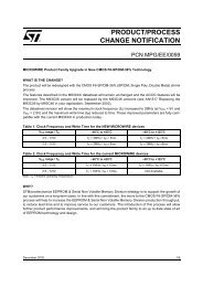 Product / Process Change Notice - Nu Horizons Electronics