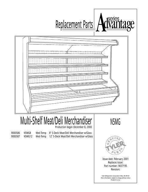 Multi-Shelf Meat/Deli Merchandiser ReplacementParts - Hill Phoenix