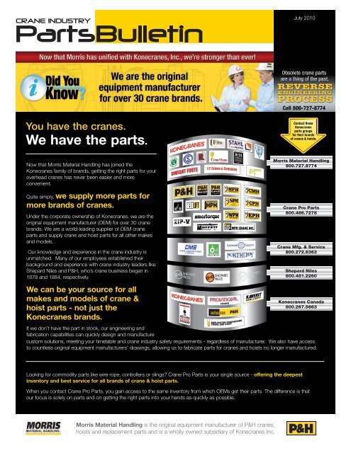 Part Bulletin 7 - Morris Material Handling