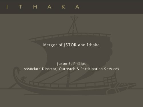 Merger of JSTOR and Ithaka
