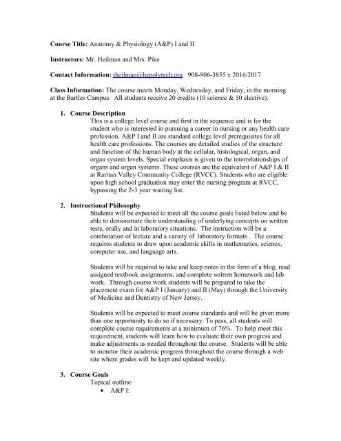 Nursing Year I A P Syllabus pdf 