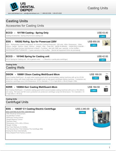 Casting Units Casting Units - Dental Supplies
