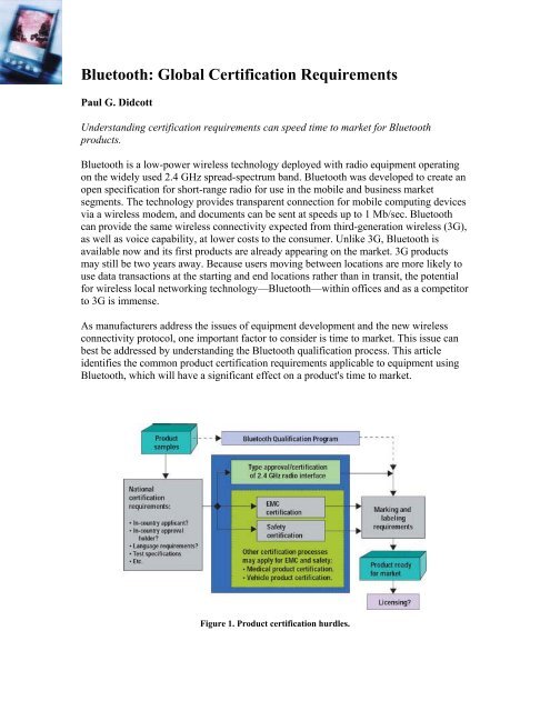 Bluetooth: Global Certification Requirements
