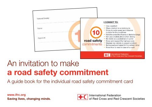 An invitation to make a road safety commitment - Global Road Safety ...