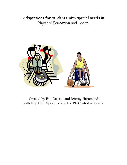 Adaptations for students with special needs in Physical Education ...
