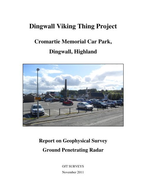 Dingwall Viking Thing Project Cromartie Memorial Car ... - THING Sites