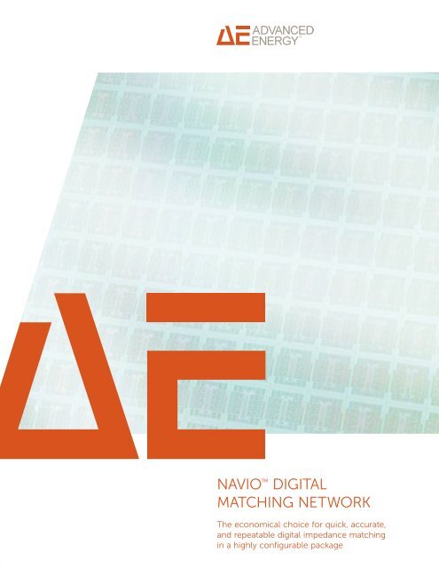 Navioâ ¢ Digital Matching Network data sheet - Advanced Energy