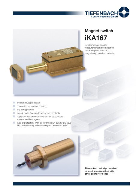 Magnet switch iKA167 - Tiefenbach Control Systems GmbH