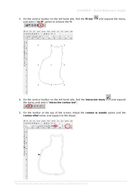 How to expand the outline