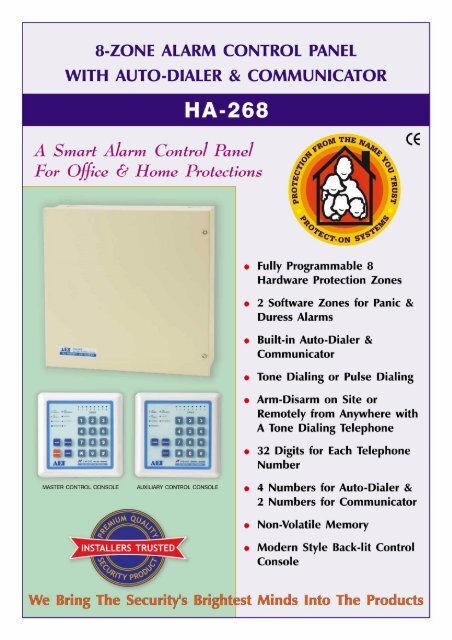 HA-268 THE SMART ALARM CONTROL PANEL - Al-alameya Group