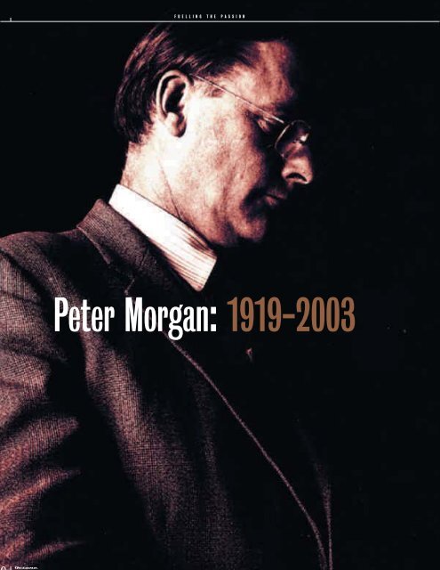 Peter Morgan: 1919-2003