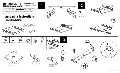 Assembly Instructions - Euro-Rite Cabinets