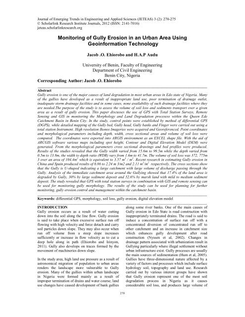 Download article - Journal of Emerging Trends in Engineering and ...