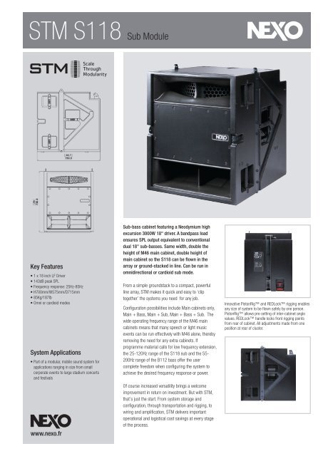 STM S118 Data Sheet - Nexo