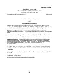 USARAK Pamphlet 600-2APVR