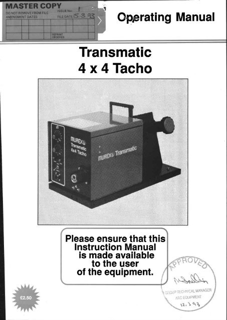 Transmatic 4x4 Tacho - Murex