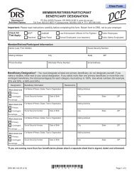 Form TSP-3, Designation of Beneficiary