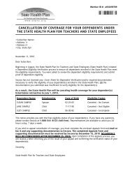 Medical Claim Form - State Health Plan