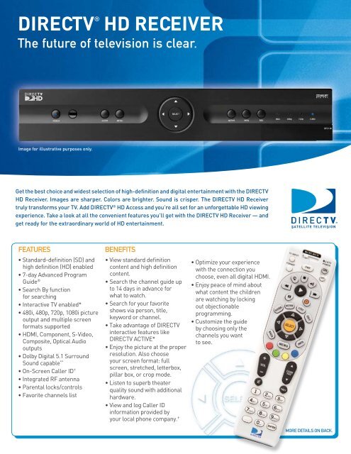 DIRECTV® HD RECEIVER - Southern Utah TV & Satellite