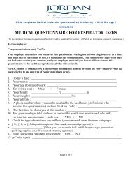 OSHA Respirator Medical Evaluation Questionnaire