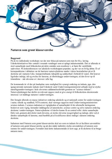 Naturen som grønt klasseværelse (pdf) Naturen som grønt klasseværelse (pdf)