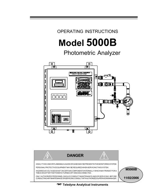Model 5000B - Teledyne Analytical Instruments