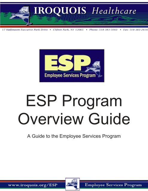 2 ESP Program Overview Guide - Iroquois Healthcare Alliance