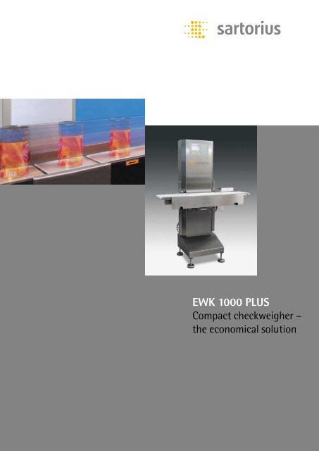 EWK 1000 PLUS Compact checkweigher â the economical solution