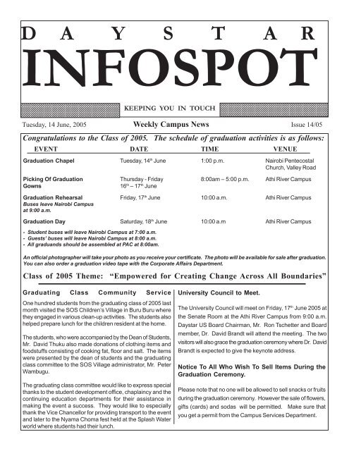 infospot - Daystar US
