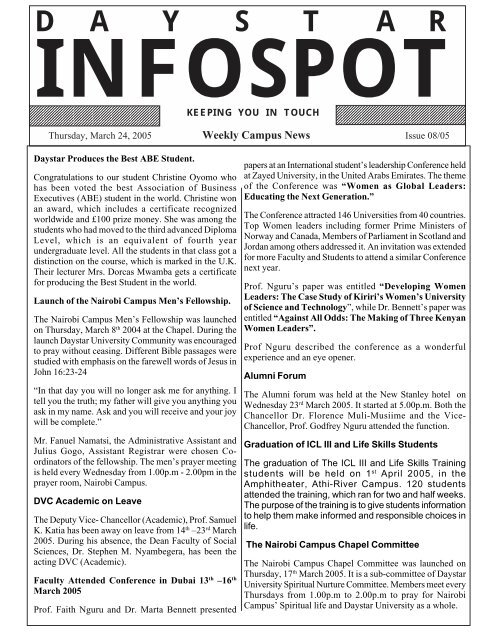 infospot - Daystar US