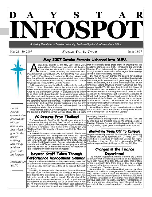 Issue 18 - Daystar US