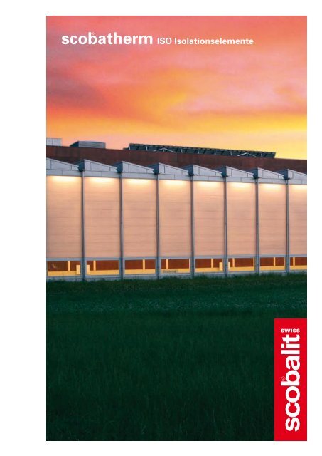 scobatherm ISO Isolationselemente - Scobalit AG