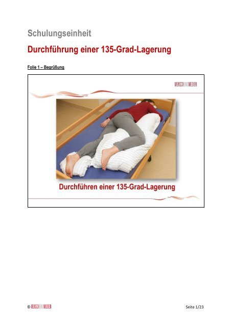 135-Grad-Lagerung - Menschundmedien.de