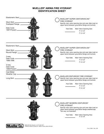 mueller® super centurion® fire hydrant with aquagrip ... - Mueller Co.